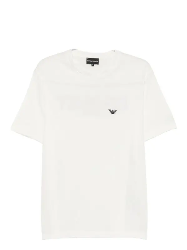 Emporio Armani Logo-print Crew-neck T-shirt - White
