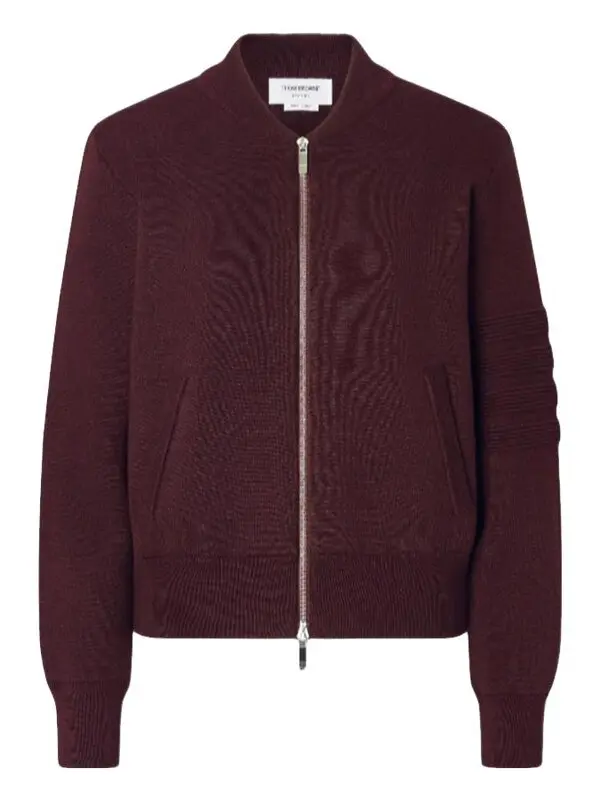 Thom Browne 4-bar Milano-stitch Bomber Jacket - Red