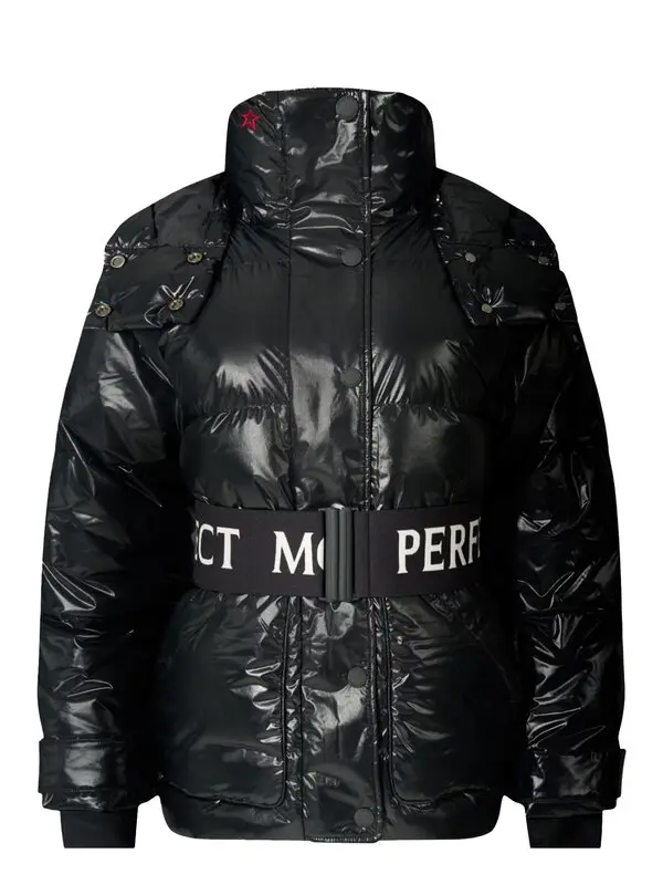 Perfect Moment Cortina Puffer Jacket With Belt - Black