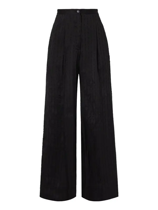 Giuliva Heritage Handmade Polka Dot Trousers - Black