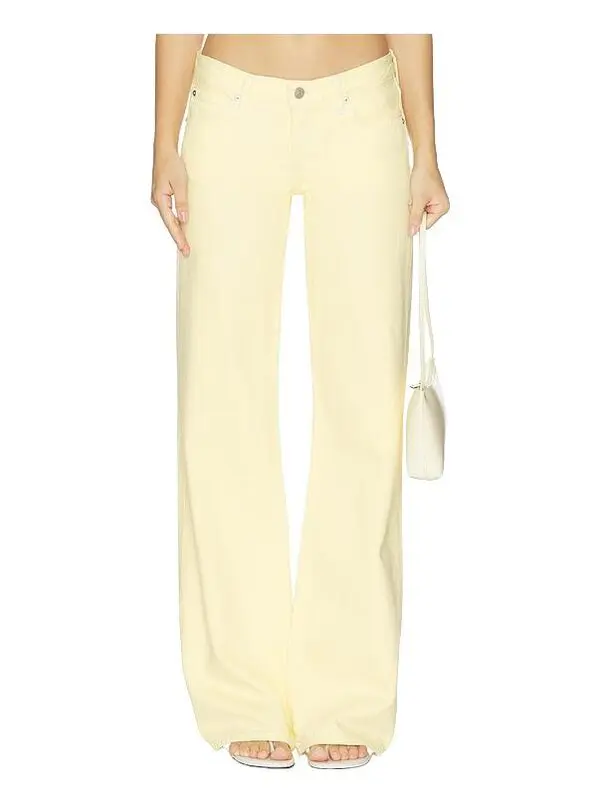 FRAME The Gray Wide Leg Jeans - Limoncello