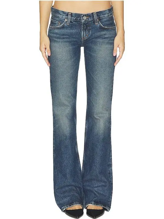 AGOLDE Low Rise Boot Jean In Blue - Combination