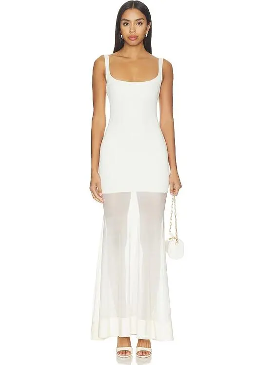 SEROYA Inga Knit Dress - Eggshell