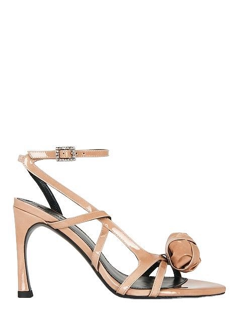 ROTATE BY BIRGER CHRISTENSEN Patent Leather High Heel Sandal - Praline