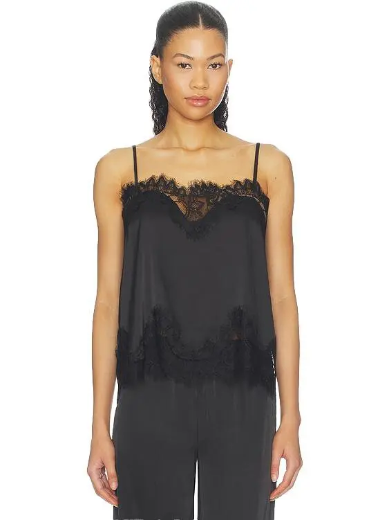 KAT THE LABEL Olivia Camisole Top - Black