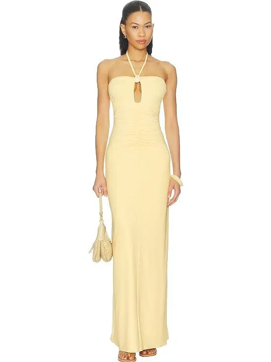 BAOBAB Romina Maxi Dress In Yellow - Giallo Chiaro