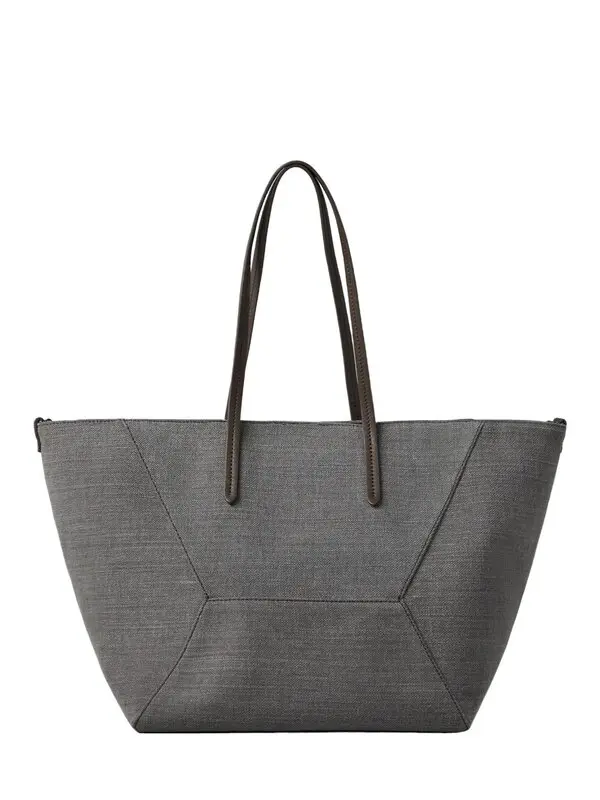 Brunello Cucinelli Monili-detailed Top Handle Bag - Black