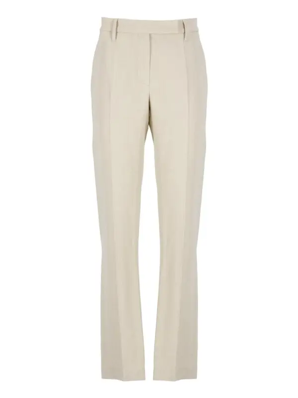Brunello Cucinelli Pleated Tailored Trousers - Nude