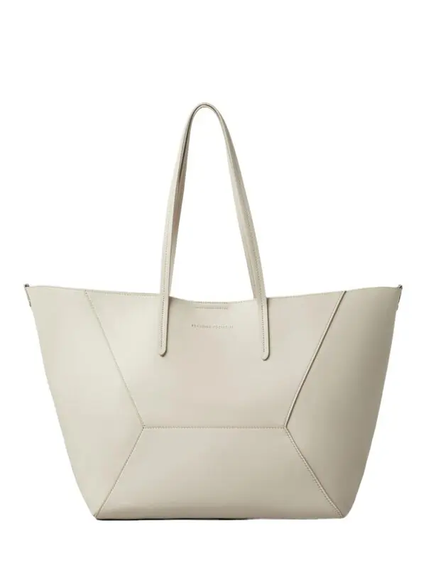 Brunello Cucinelli Monili Shopping Bag - Ivory