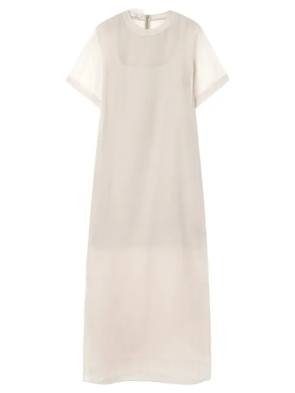 Brunello Cucinelli Tulle Dress - White