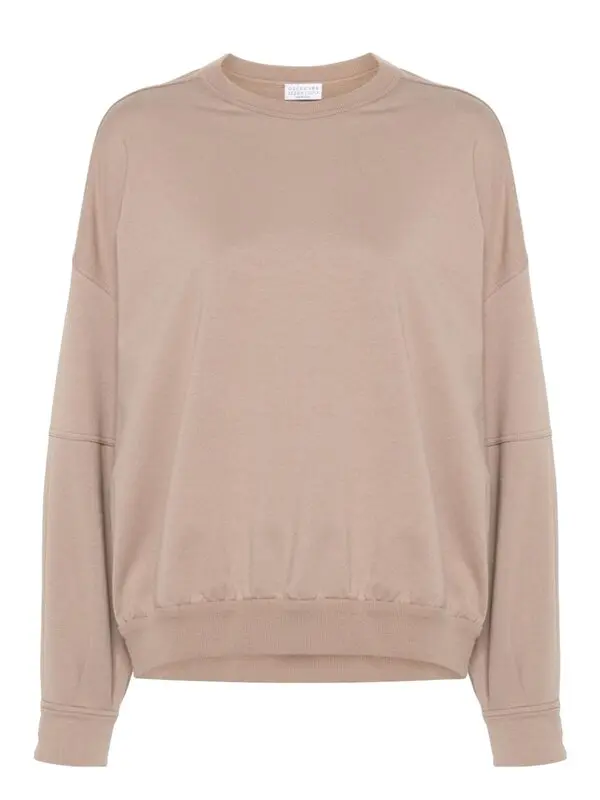 Brunello Cucinelli Interlock Crewneck Pullover - Nude