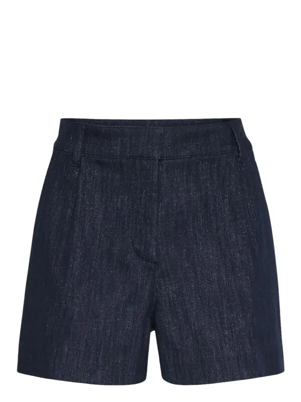 Brunello Cucinelli High-waist Denim Bermuda Shorts - Black