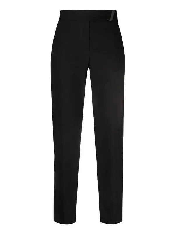 Brunello Cucinelli Cropped Tailored Trousers - Black