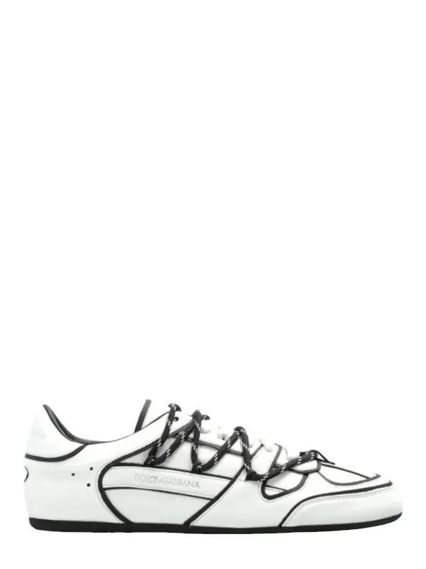 Dolce & Gabbana Round Toe Low-top Sneakers - White