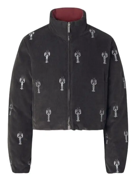 Thom Browne Lobster-embroidered Reversible Jacket - Medium Gray