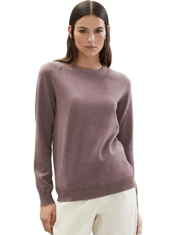 Brunello Cucinelli Crew Neck Cashmere Jumper - Brown