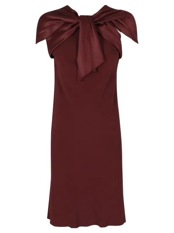 Alberta Ferretti Sleeveless Bow Detail Dress - No