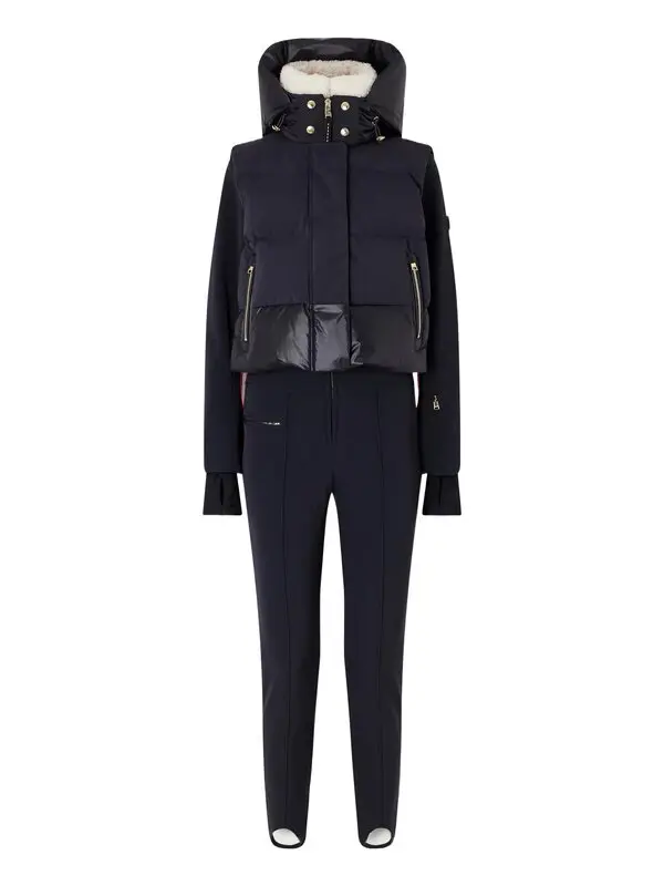 Bogner Ulla Hooded Zip Ski Suit - Black