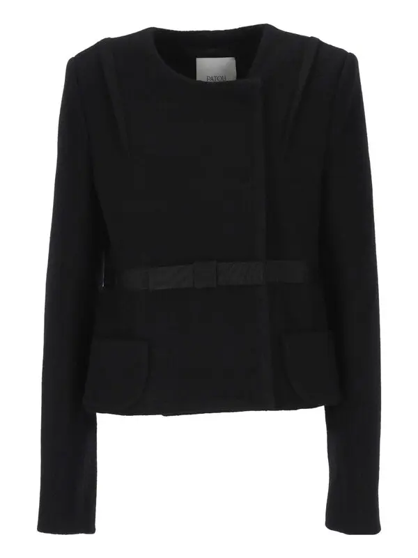 PATOU Long-sleeve Casual Jacket - Black