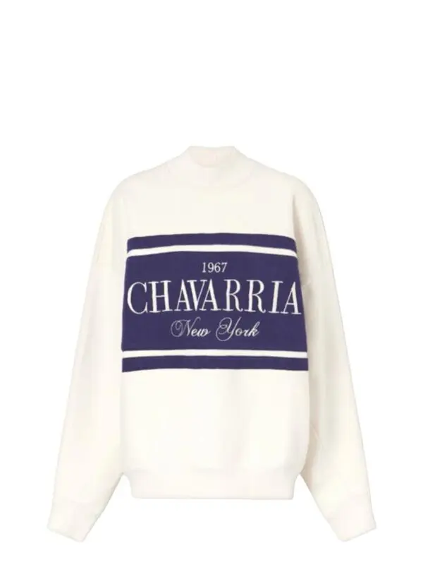 WILLY CHAVARRIA Relaxed Fit Striped Cotton Sweater - No