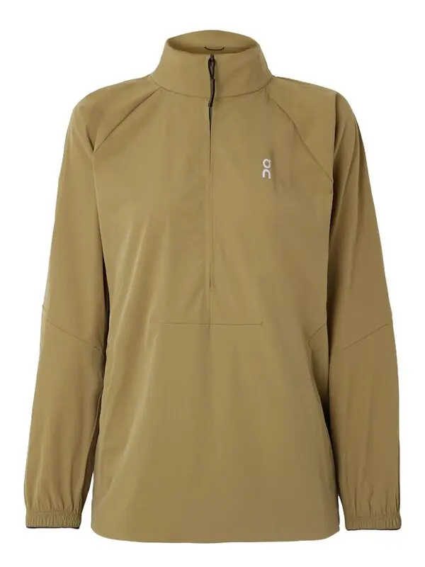 On All-day Stretch Recycled-shell Half-zip Sweater - Green