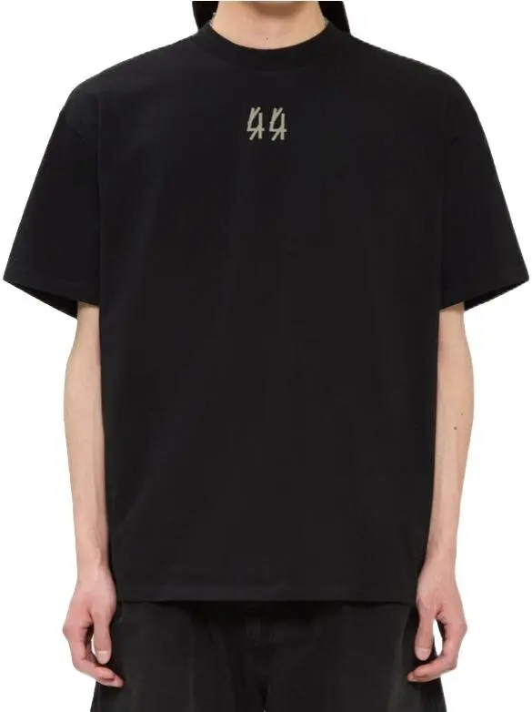44 LABEL GROUP Mega 44 Logo-print Short-sleeve T-shirt - Black