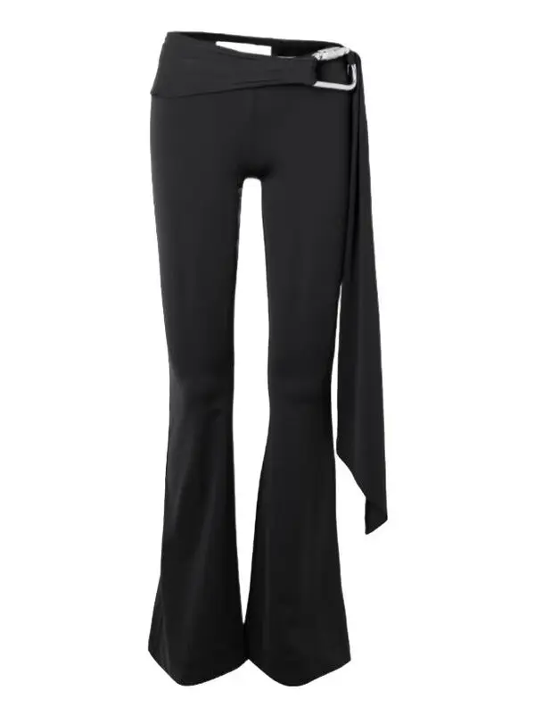 CONNER IVES Flared Track Pants - Black