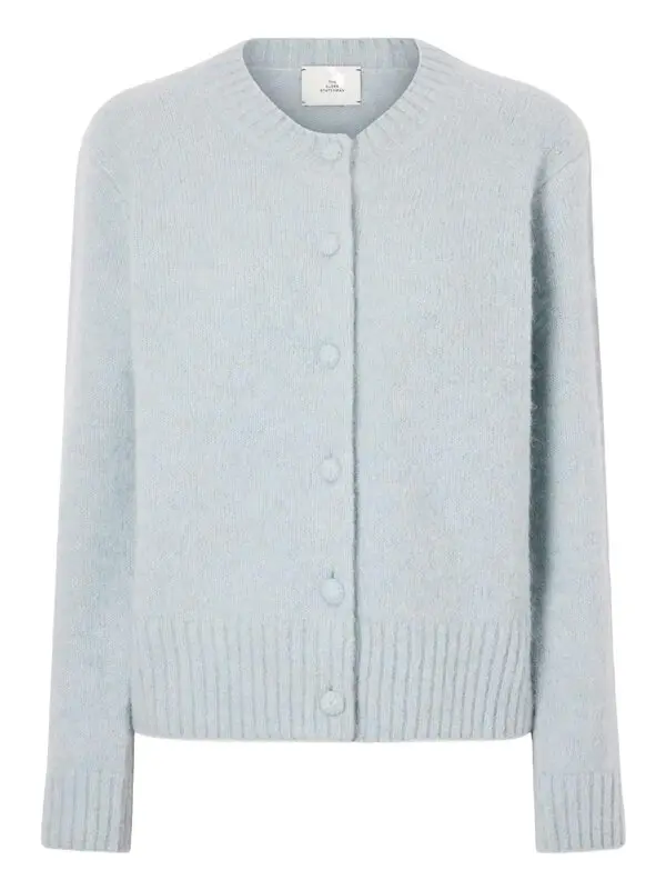 THE ELDER STATESMAN Indie Alpaca-blend Cardigan - Blue