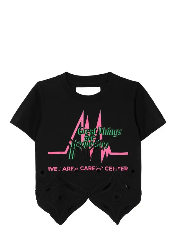 CONNER IVES Cut-out T-shirt - Black