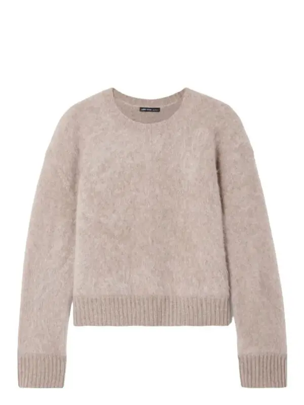 JAMES PERSE Brushed-cashmere Relaxed-fit Sweater - No