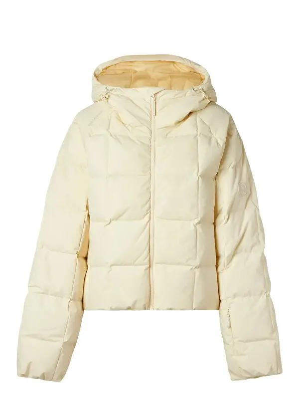 Cordova Hooded Quilted Down Ski Jacket - Nude