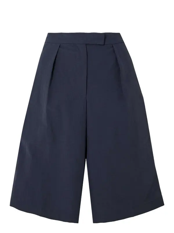 CONNER IVES Pleated Woven Culottes - Black