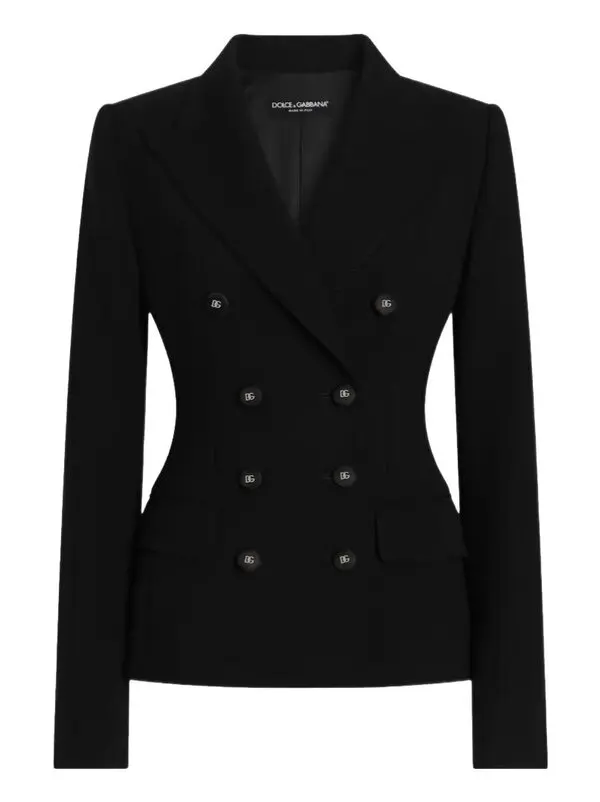 Dolce & Gabbana Long-sleeved Suit Jacket - Black