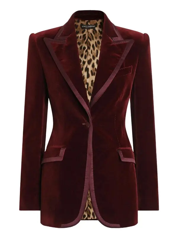 Dolce & Gabbana Single-breasted Velvet Blazer - No