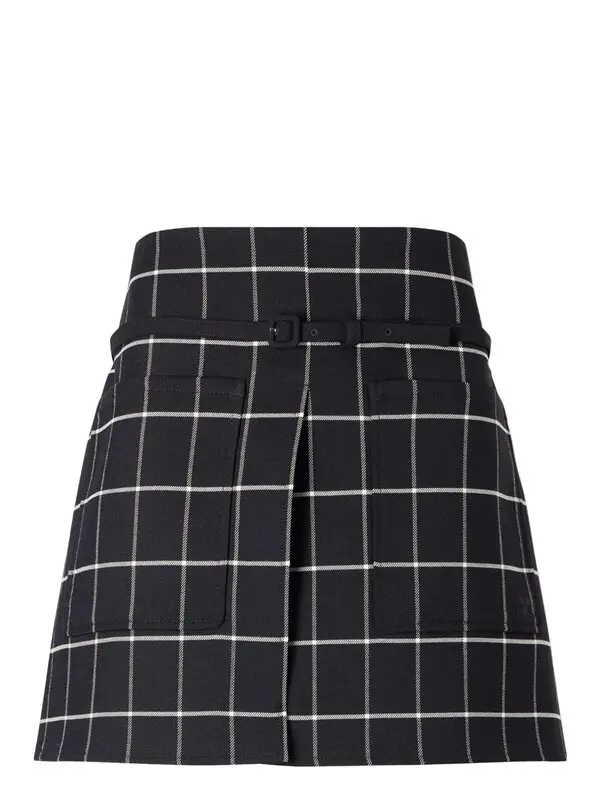 COURREGES Checked Mini Skirt - No