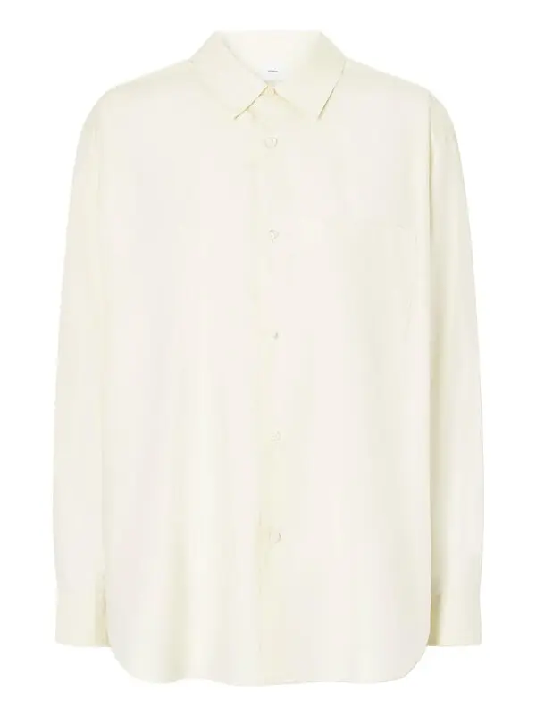 SSSTEIN Oversized Cotton Shirt - White