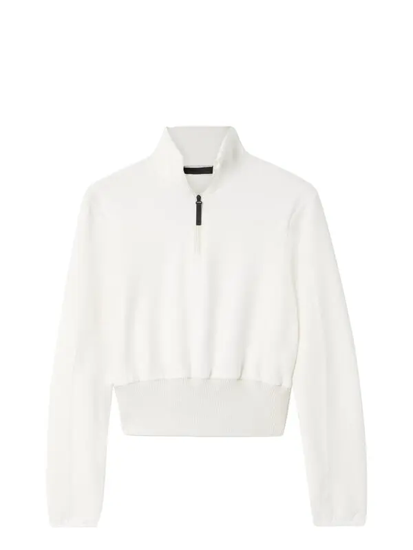 Aztech Mountain Half-zip Technical Jersey Sweatshirt - White