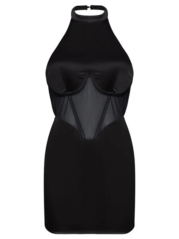 THE GT ATELIER Halterneck Dress - Black