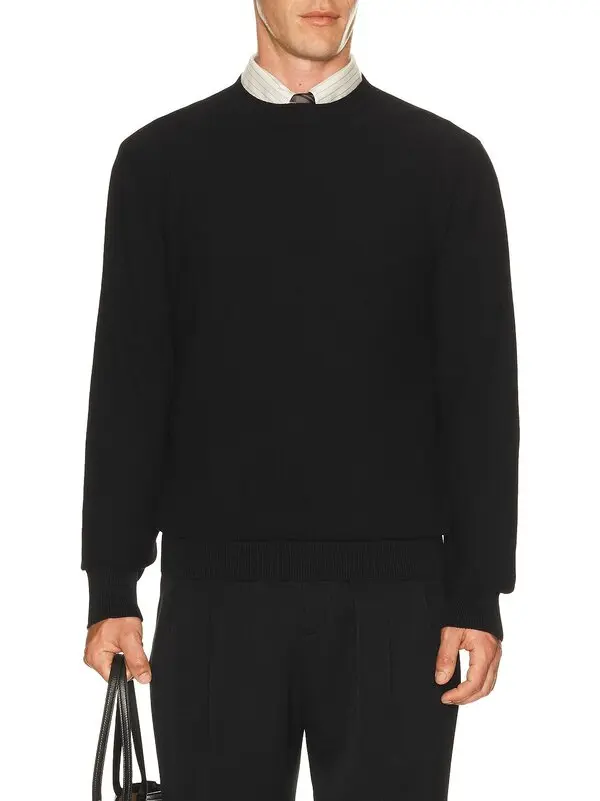 Saint Laurent Crew Neck Sweater - Noir