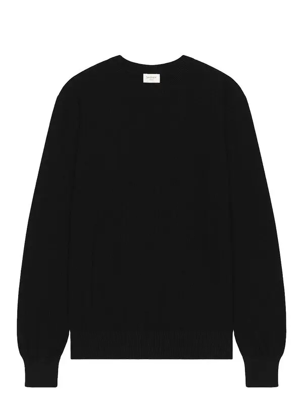 Saint Laurent Crew Neck Sweater - Noir