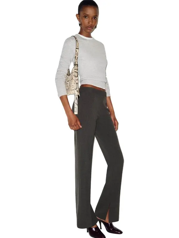 REFORMATION Addison Low Rise Pant Mid - Grey