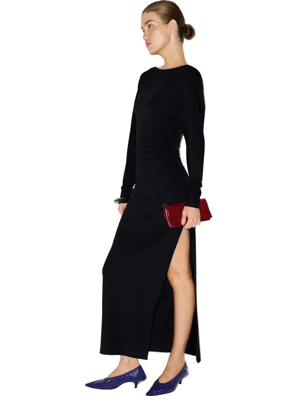 REFORMATION Norla Knit Dress - Black