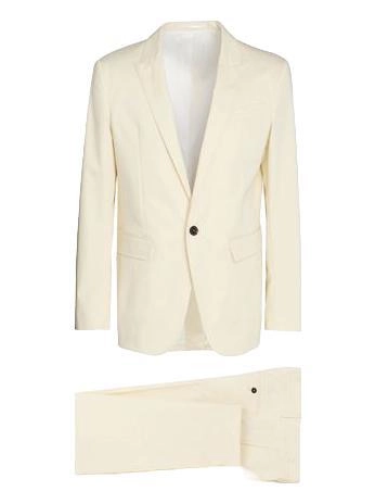 Dsquared2 Suit Size Cotton, Elastane - White