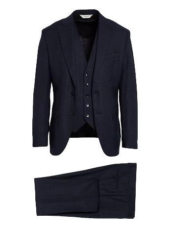 PAOLONI Suit Size Virgin Wool - Navy