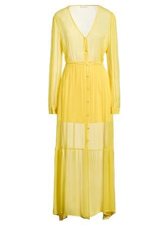 Liu Jo Maxi Dress Size Viscose - Yellow