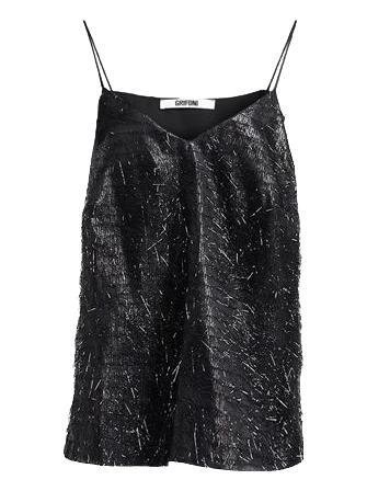 GRIFONI Metallic Camisole - Black
