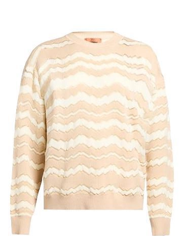 Missoni Crewneck Long Sleeve Sweater - Beige