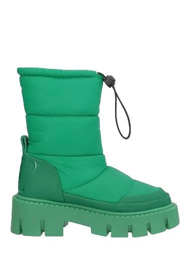 COPENHAGEN  Quilted Textile Ankle Boots - Green