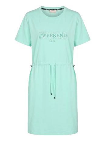 Liu Jo Mini Dress Size Cotton, Elastane - Green