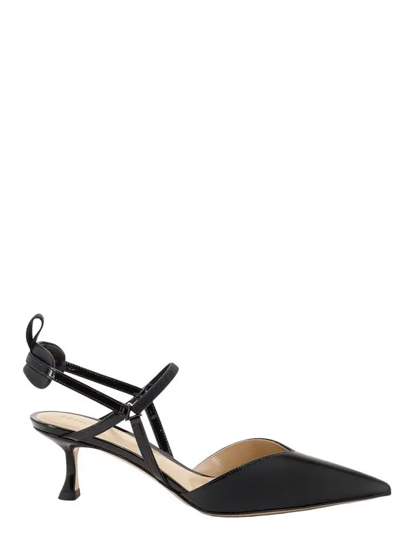 Fendi Very Colibrì Patent Leather Décolleté Pumps - Black